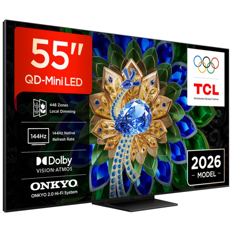 TCL 55A400U Smart Τηλεόραση 55" 4K UHD QD-Mini LED A400U HDR (2026) E